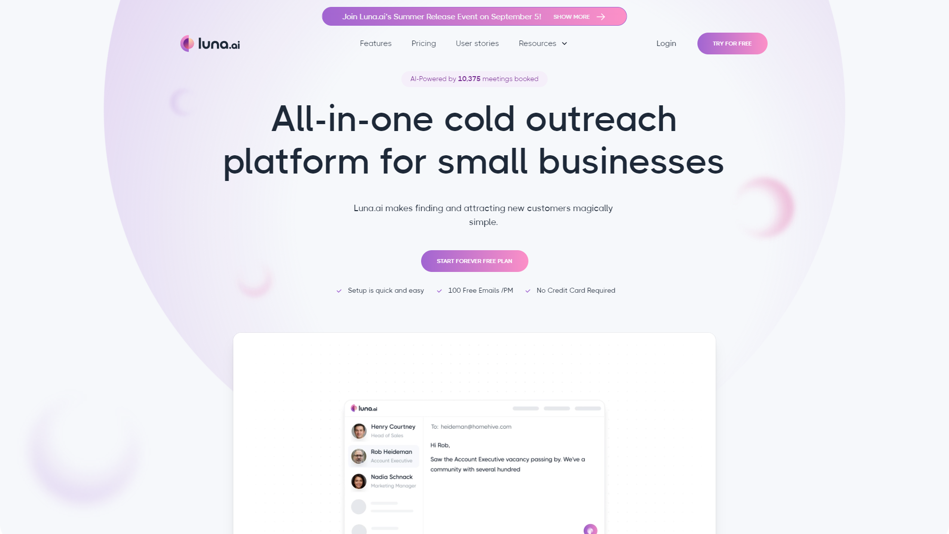 Luna AI | Workfeed